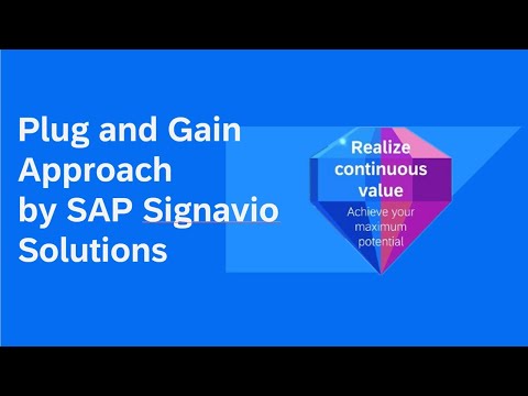 Plug and Gain Approach by SAP Signavio Solutions - Request a Demo - The World Management