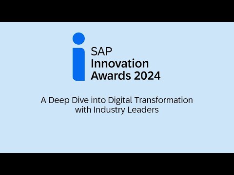 SAP Innovation Awards: Digital Transformation Insights with Experts ...