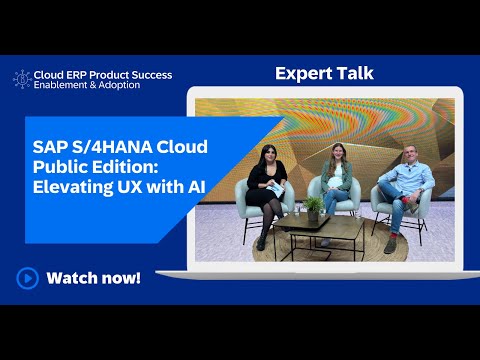 SAP S/4HANA Cloud Public Edition Shapes User Experience Through AI ...