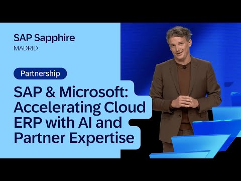 SAP & Microsoft: Accelerating Cloud ERP with AI and Partner Expertise | SAP Sapphire Madrid 2025 ...